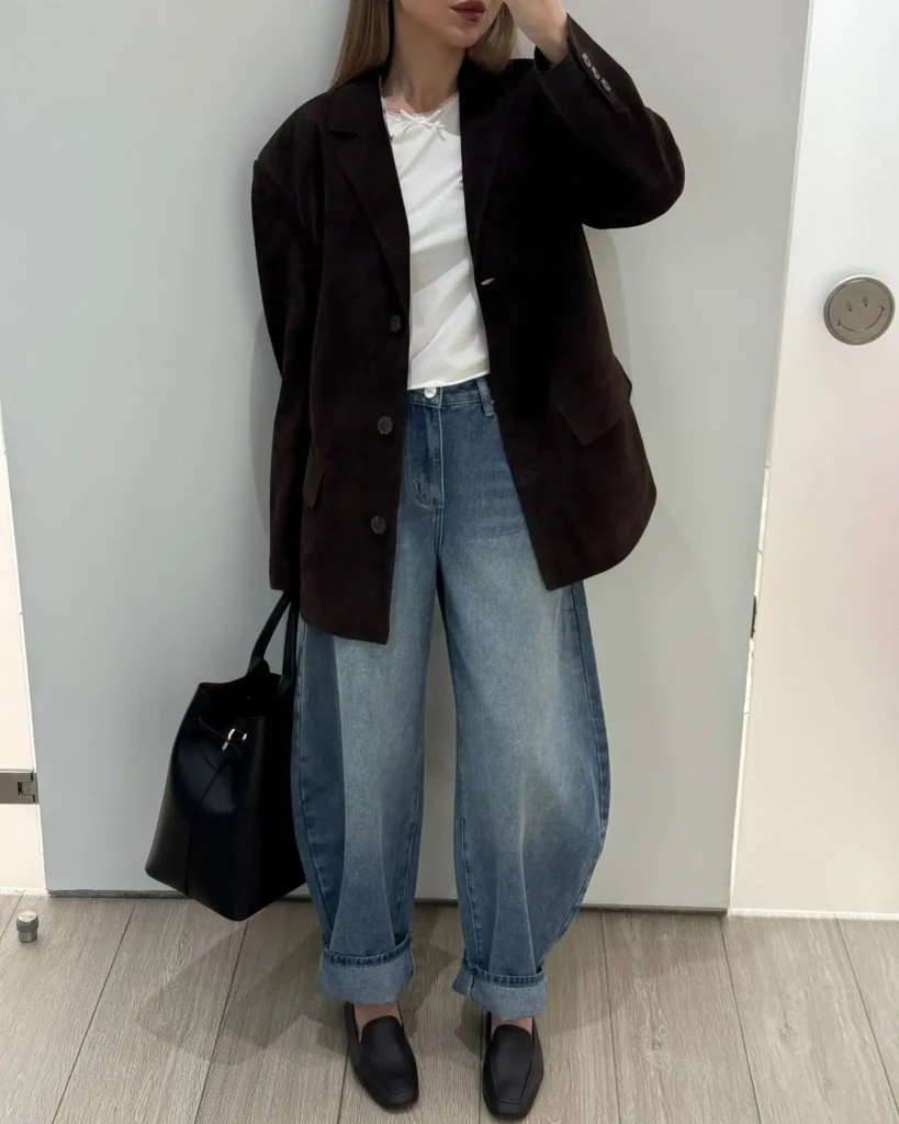 16 Baggy Jeans Outfits for Women 2026: How to Style Wide Leg Relaxed ...